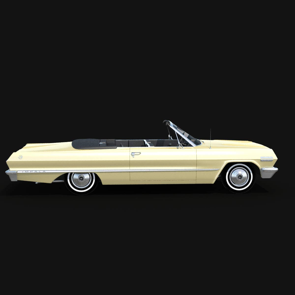 3d model of impala 63 convertible