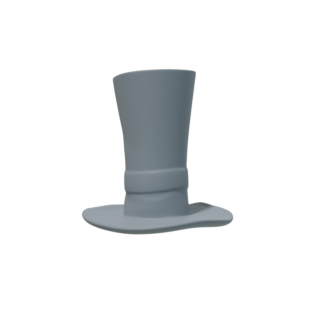 Damaged And Old Top Hat For 3d Printing Model - TurboSquid 2206436