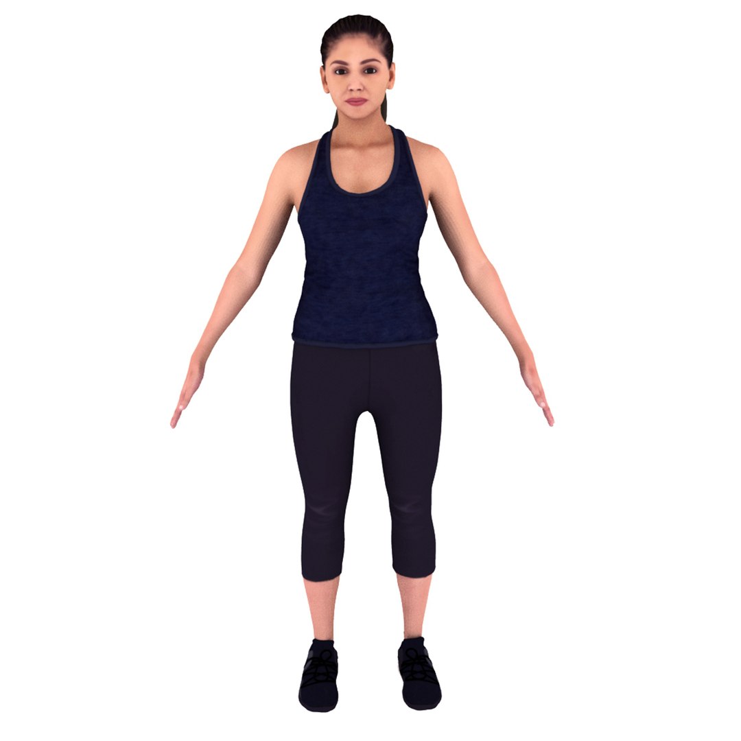 Asian Women A Pose 3D model - TurboSquid 2028969