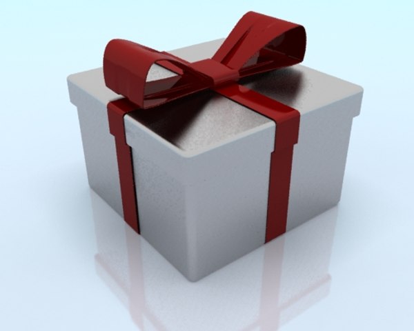 3d model gift box