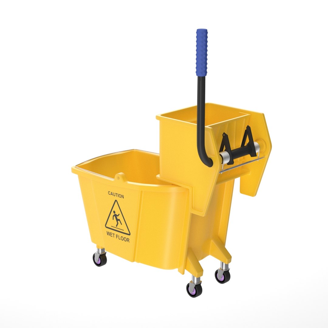 3D Realistic Bucket Mop Model - TurboSquid 1199966