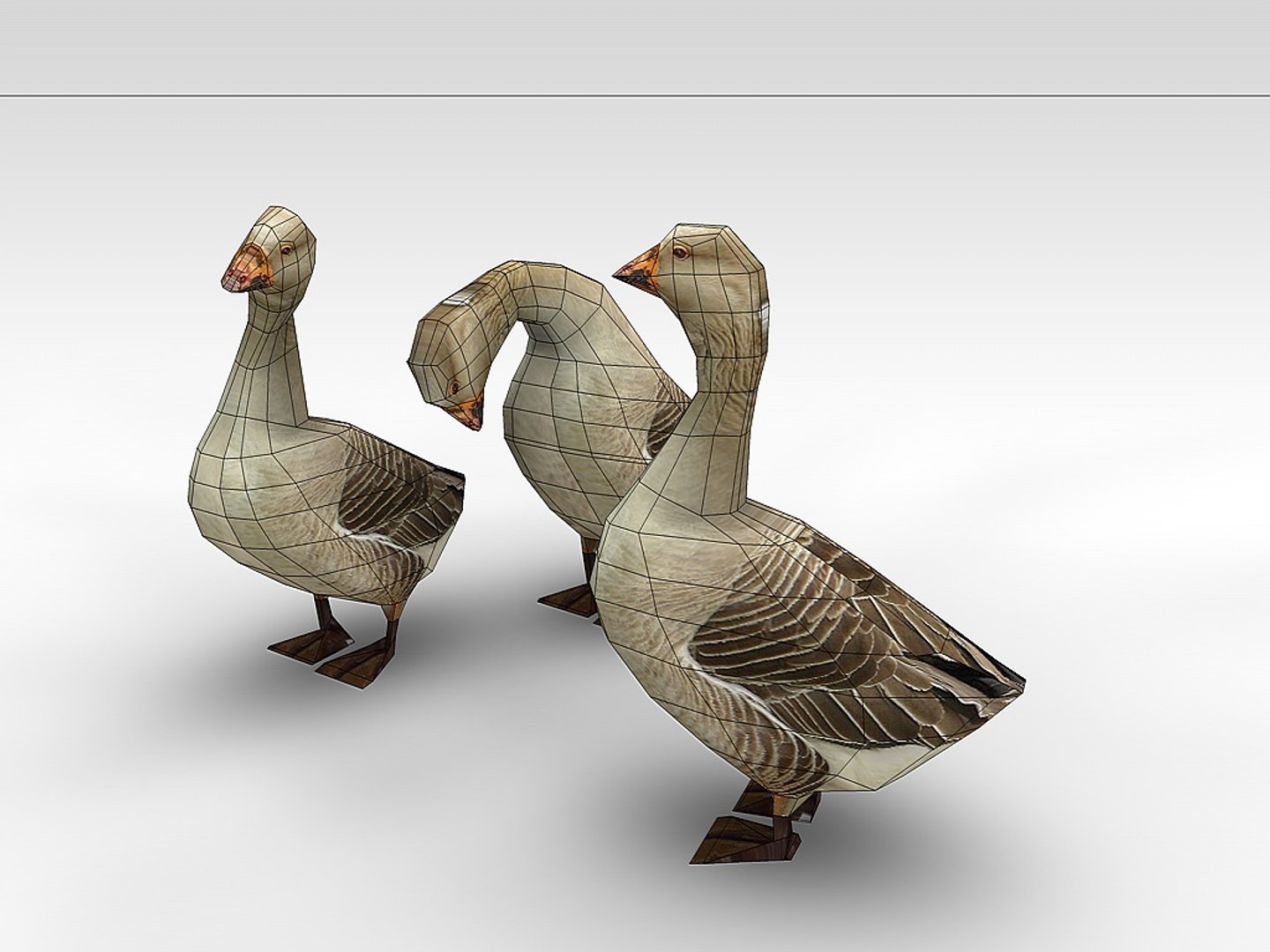goose 3d model