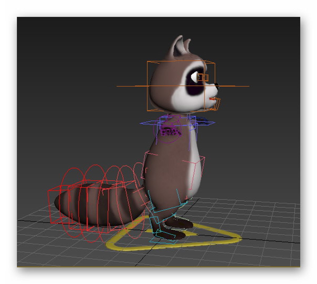Animation Racoon 3D Model - TurboSquid 1681541