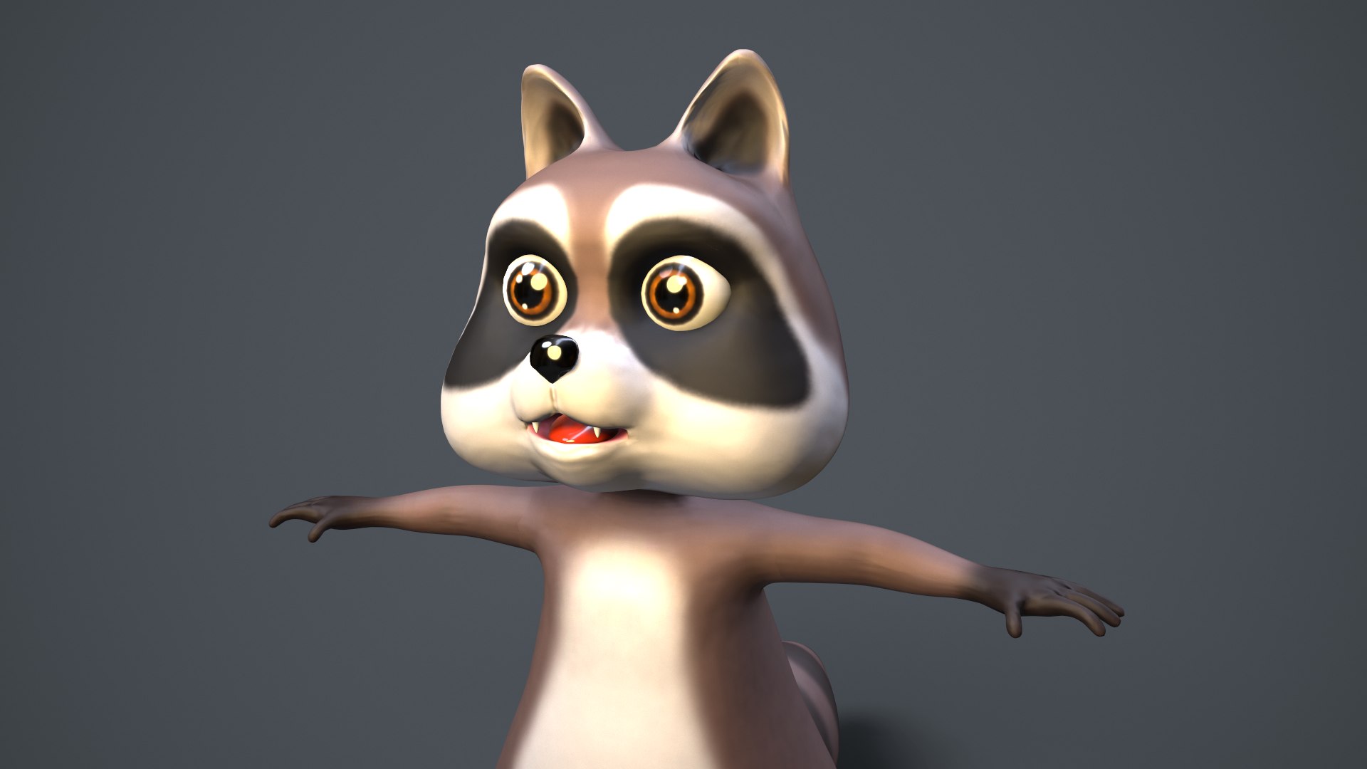 Animation Racoon 3D Model - TurboSquid 1681541
