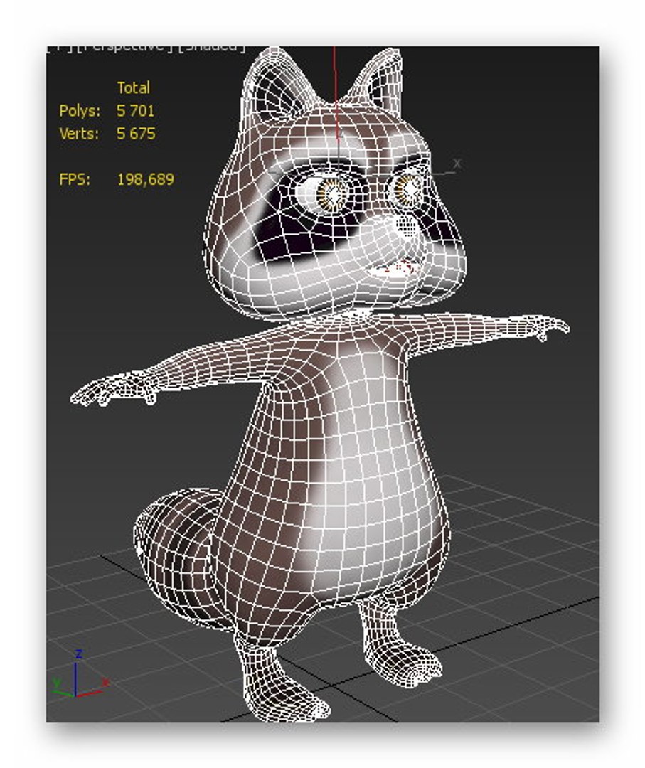Animation Racoon 3D Model - TurboSquid 1681541