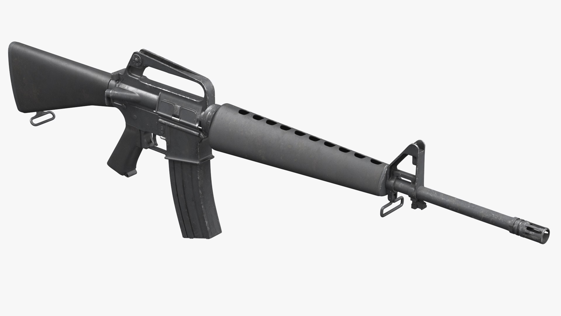 3D M16 Assault Rifle - TurboSquid 2216670