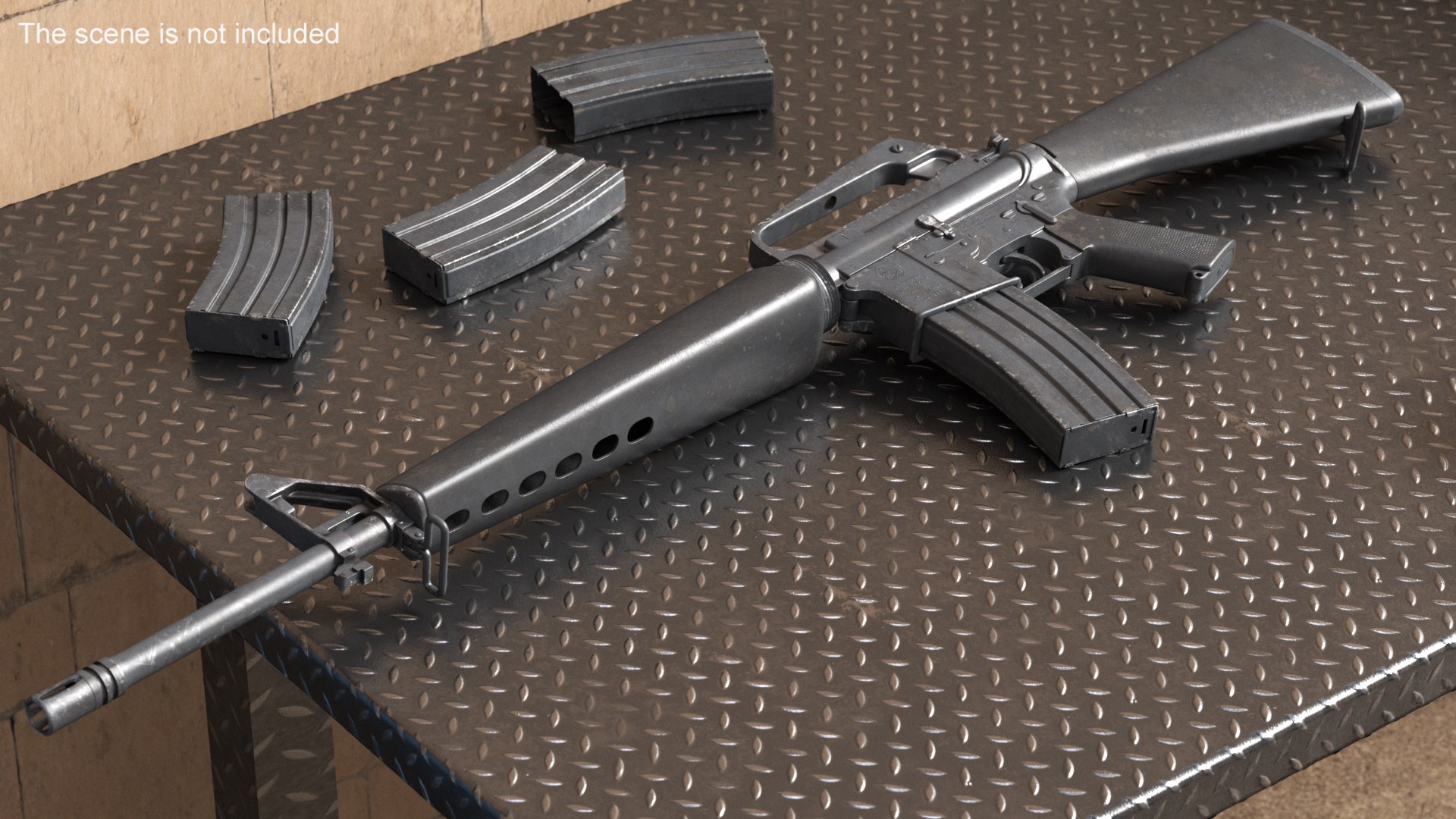 3D M16 Assault Rifle - TurboSquid 2216670