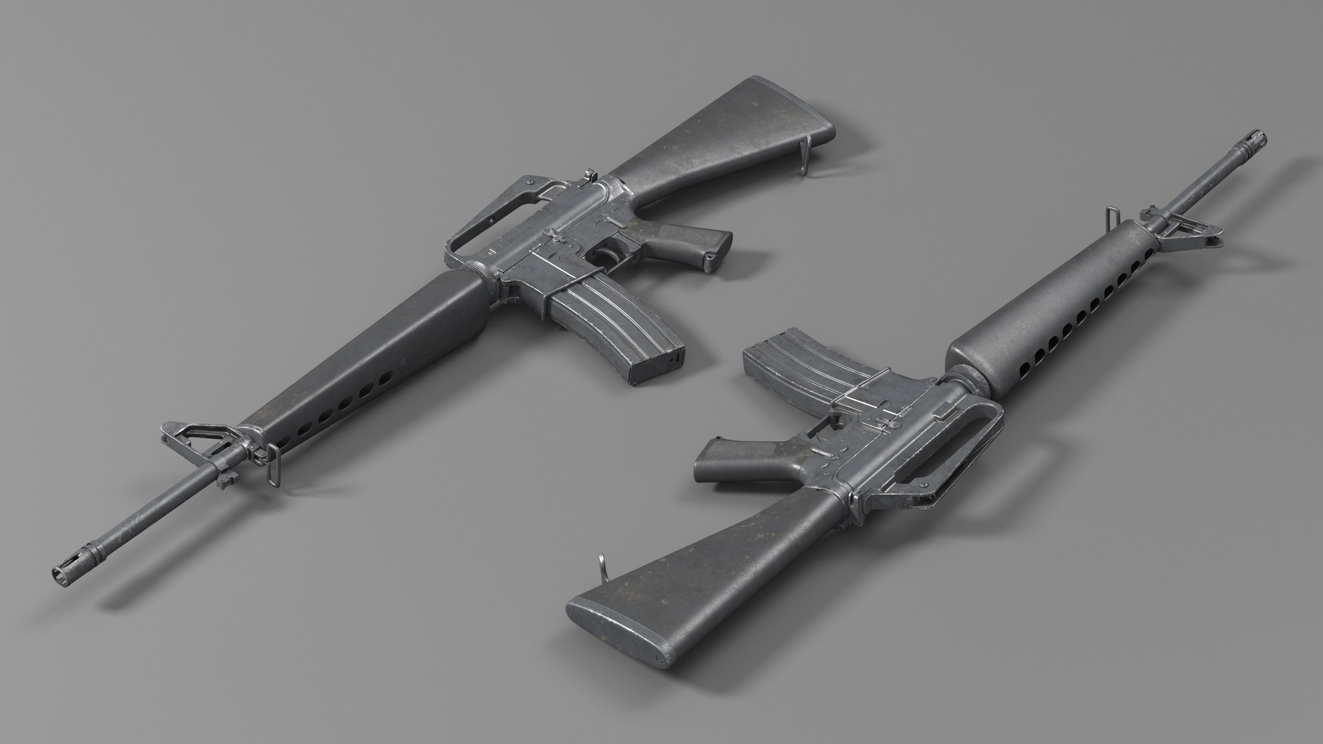3D M16 Assault Rifle - TurboSquid 2216670