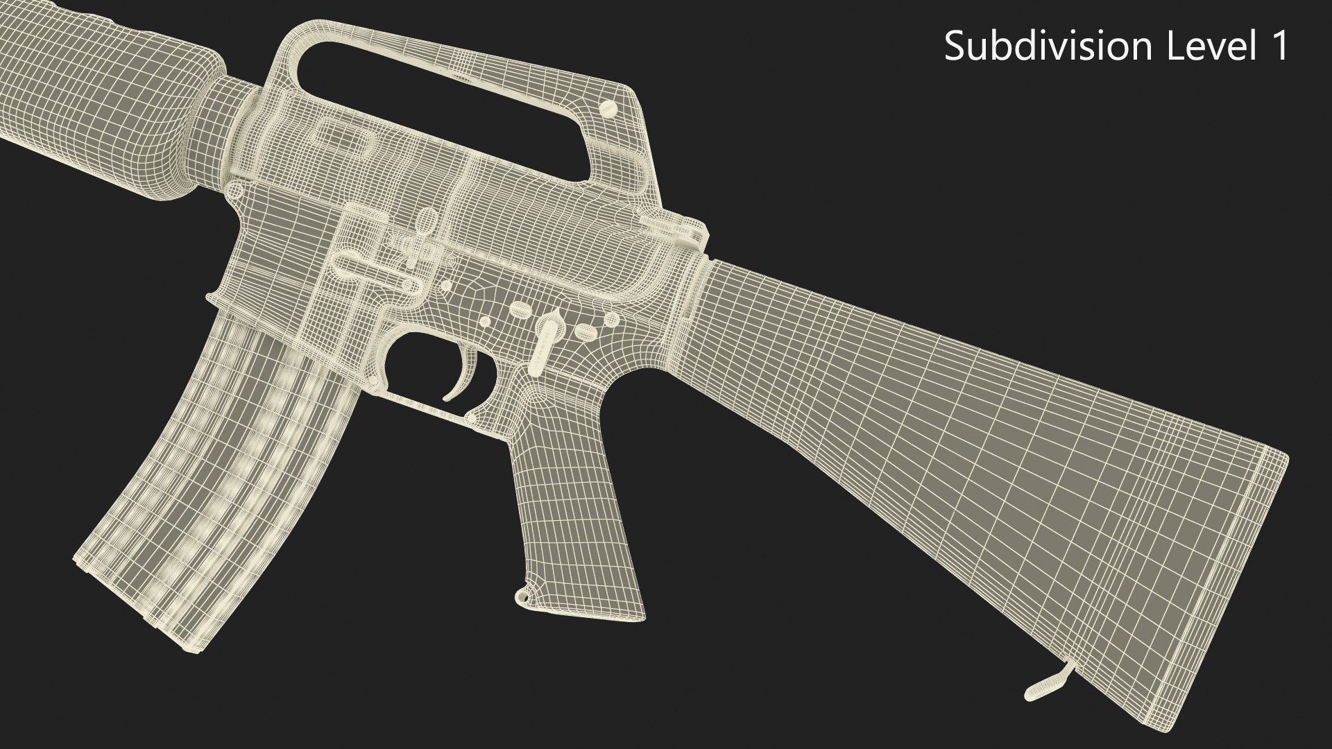 3D M16 Assault Rifle - TurboSquid 2216670