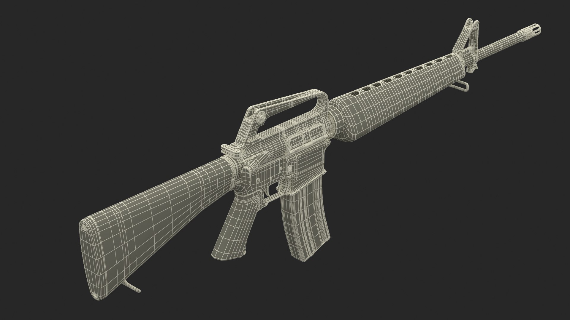 3D M16 Assault Rifle - TurboSquid 2216670