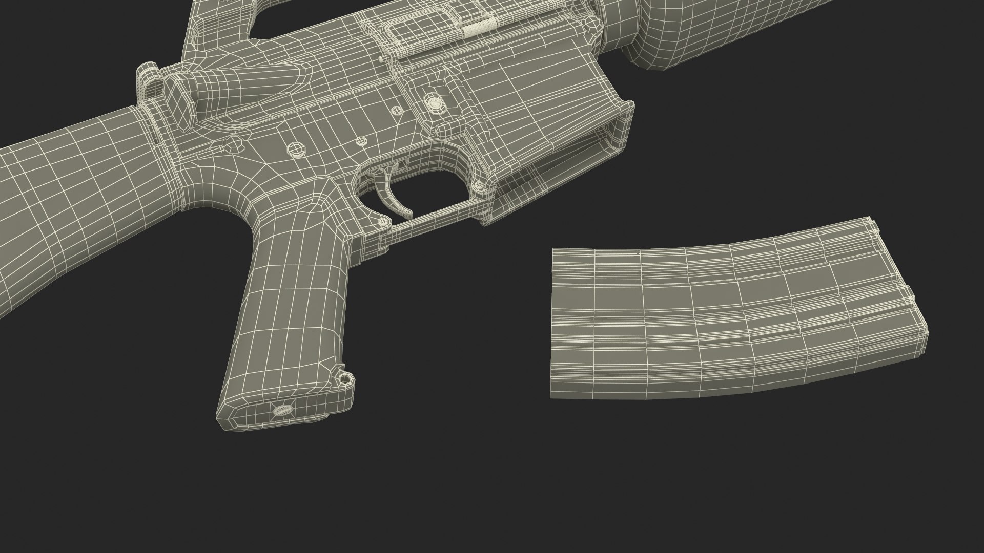 3D M16 Assault Rifle - TurboSquid 2216670