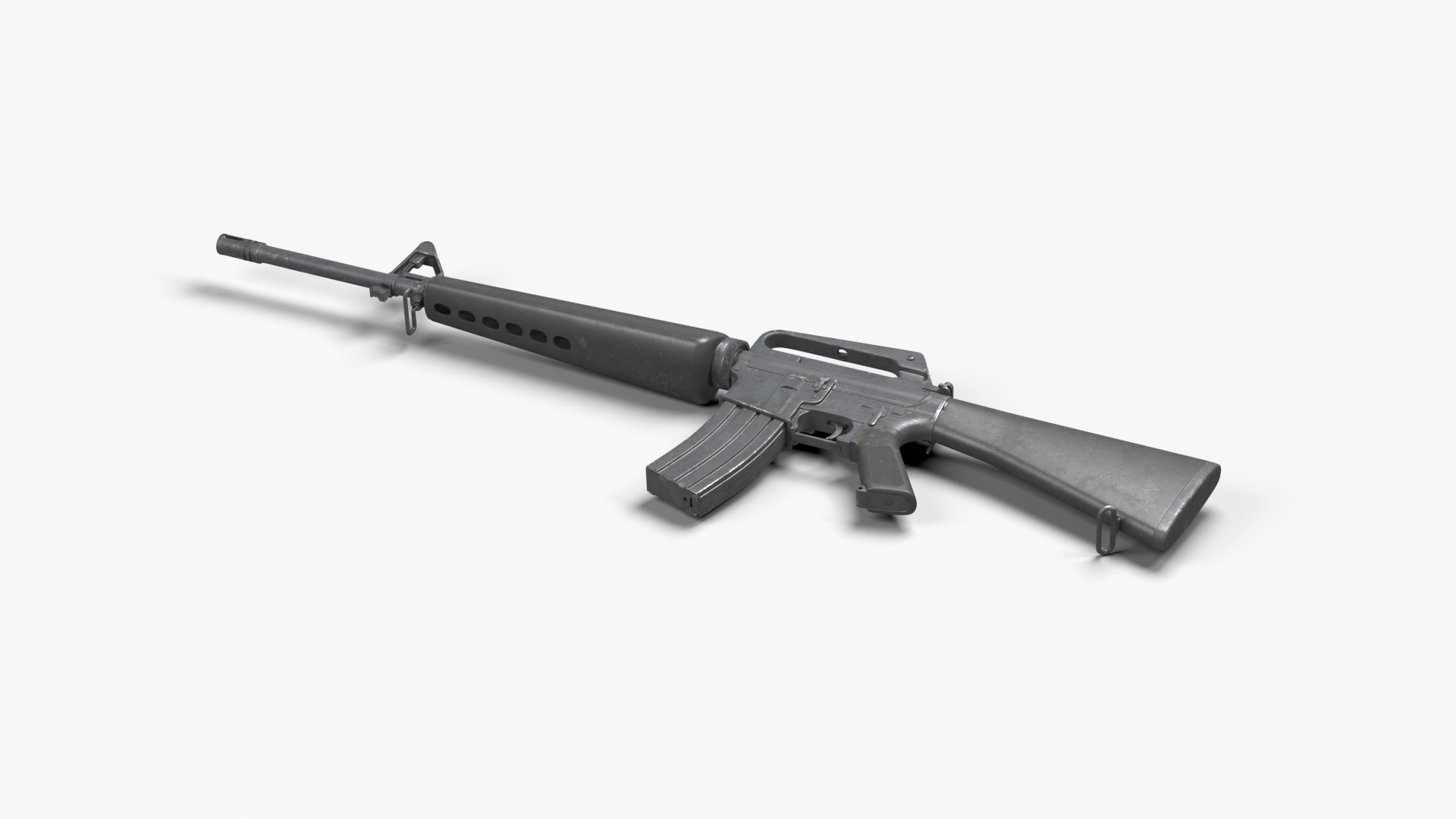 3D M16 Assault Rifle - TurboSquid 2216670