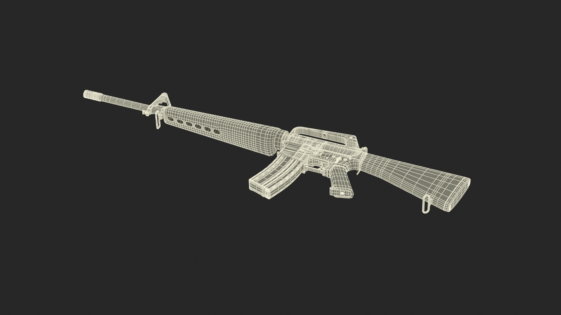 3D M16 Assault Rifle - TurboSquid 2216670