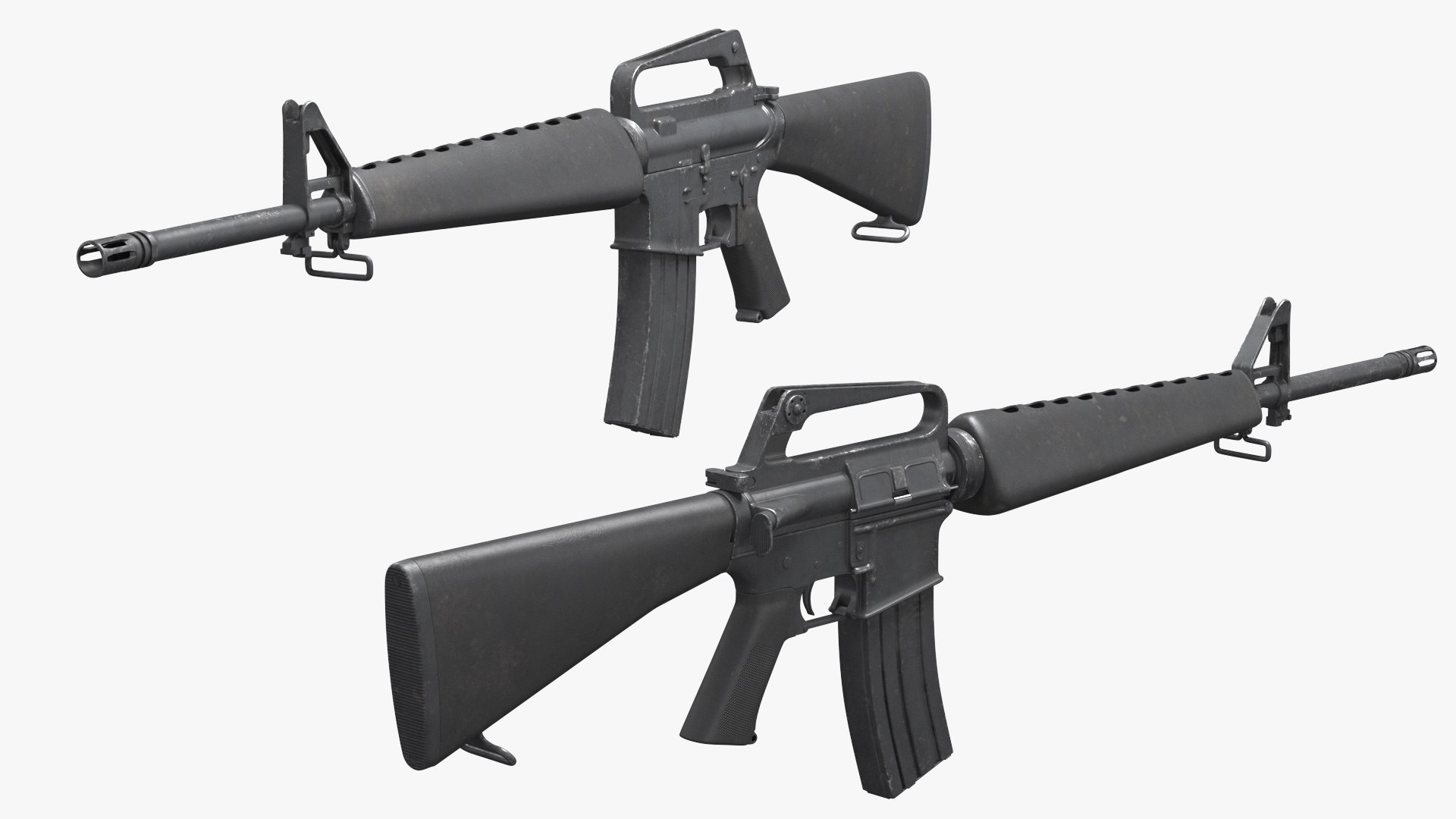 3D M16 Assault Rifle - TurboSquid 2216670