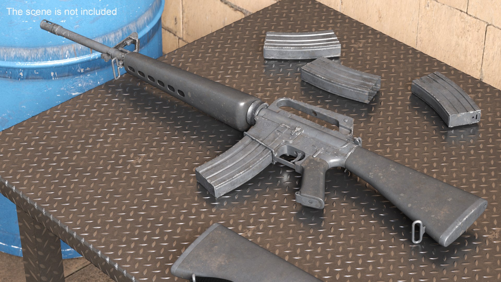 3D M16 Assault Rifle - TurboSquid 2216670