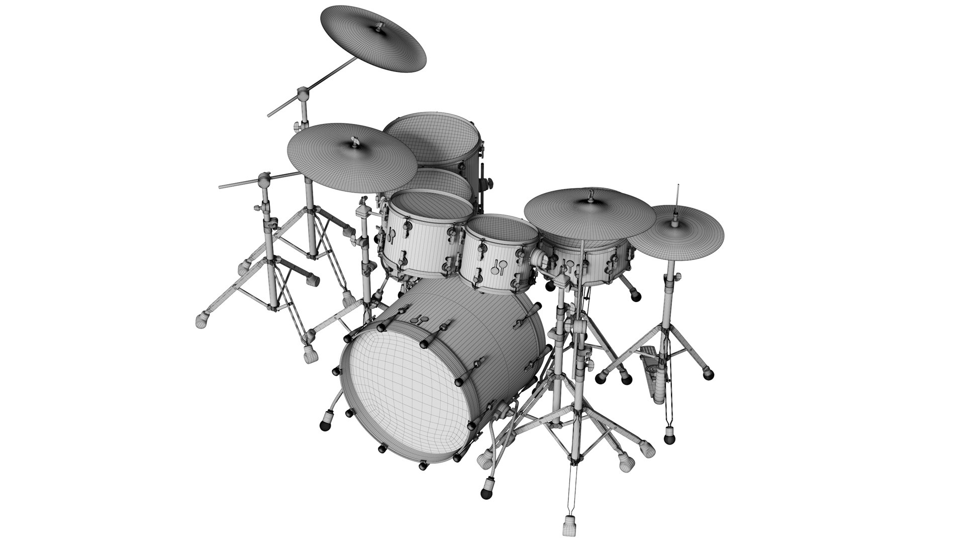 3D Model Drum Set Sonor - TurboSquid 2258562