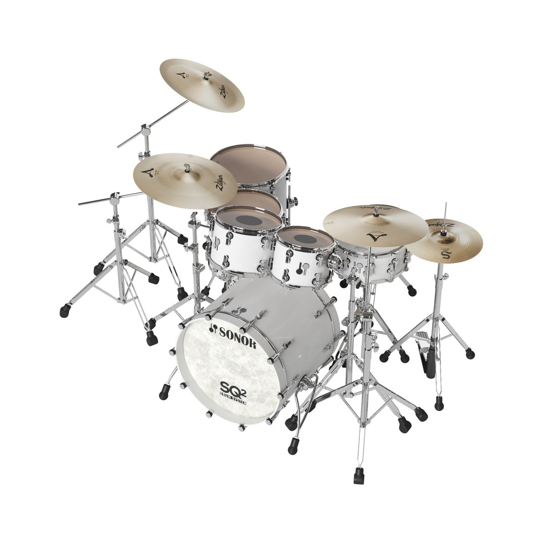 3D Model Drum Set Sonor - TurboSquid 2258562