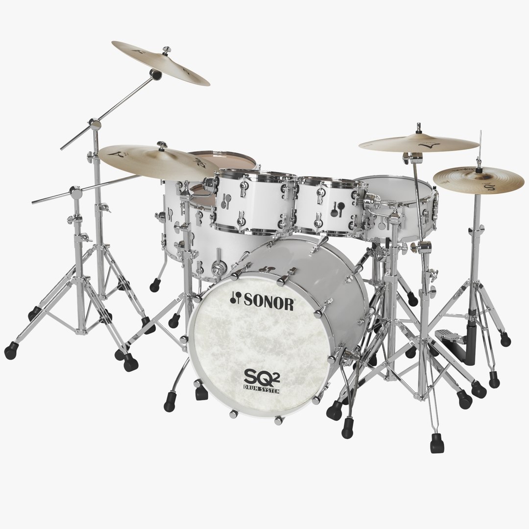 3D Model Drum Set Sonor - TurboSquid 2258562