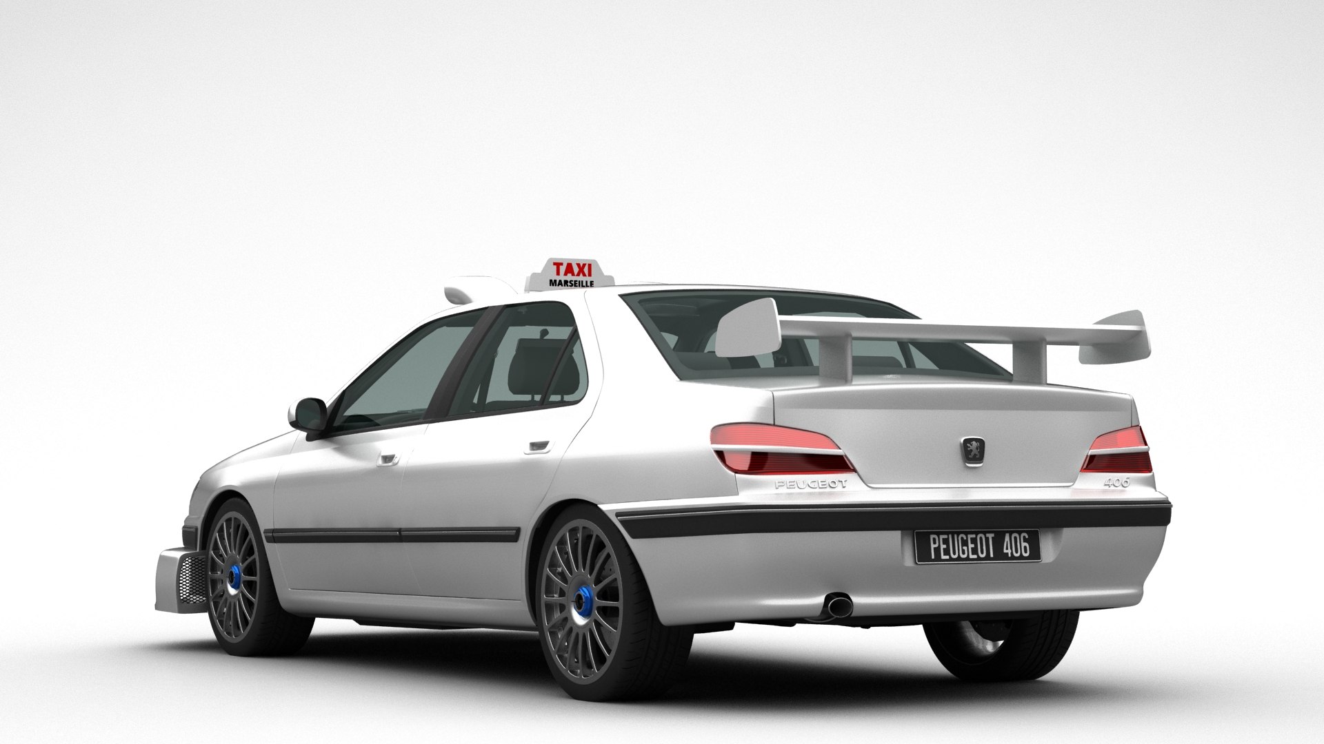 3D Peugeot 406 Taxi 2 - TurboSquid 2010877