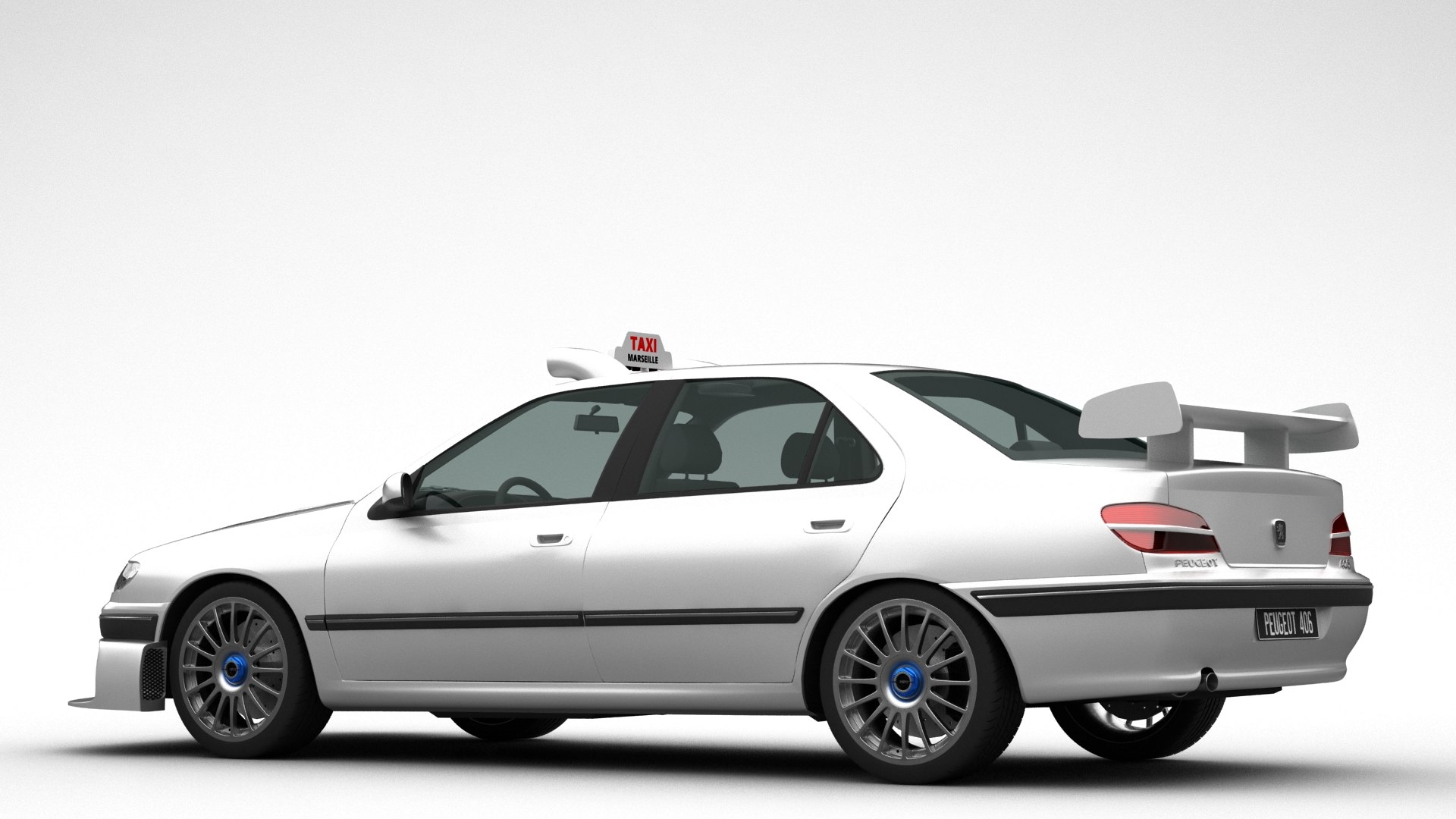 3D Peugeot 406 Taxi 2 - TurboSquid 2010877