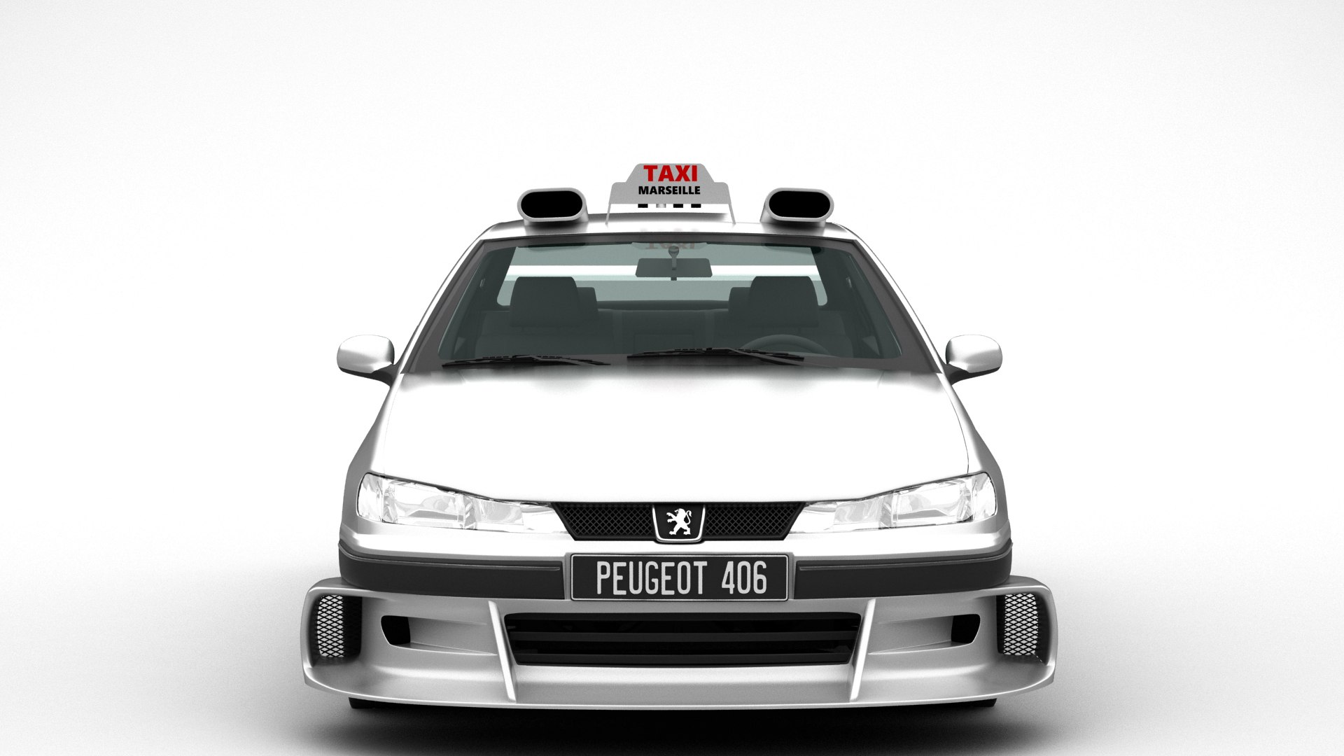 3D Peugeot 406 Taxi 2 - TurboSquid 2010877