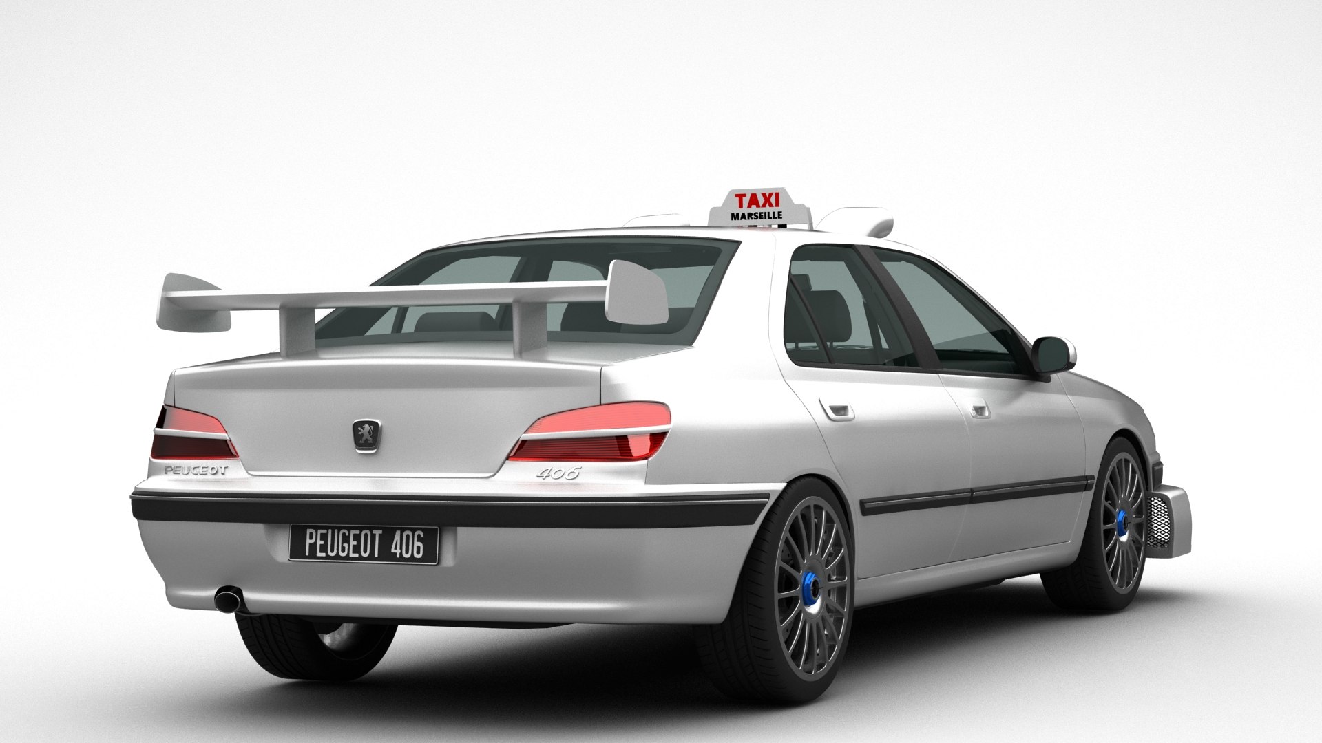 3D Peugeot 406 Taxi 2 - TurboSquid 2010877