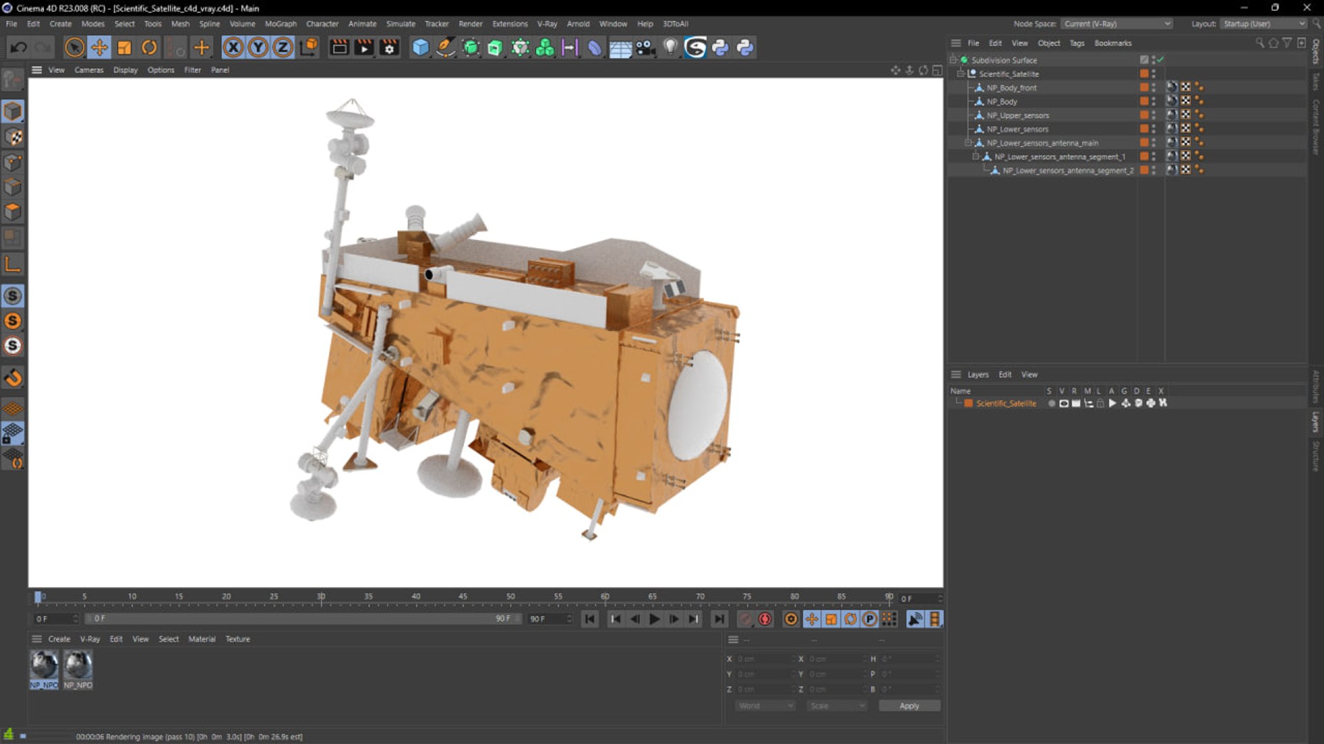 3D Model Scientific Satellite - TurboSquid 2317714