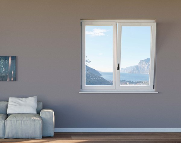 realistic sliding double door obj