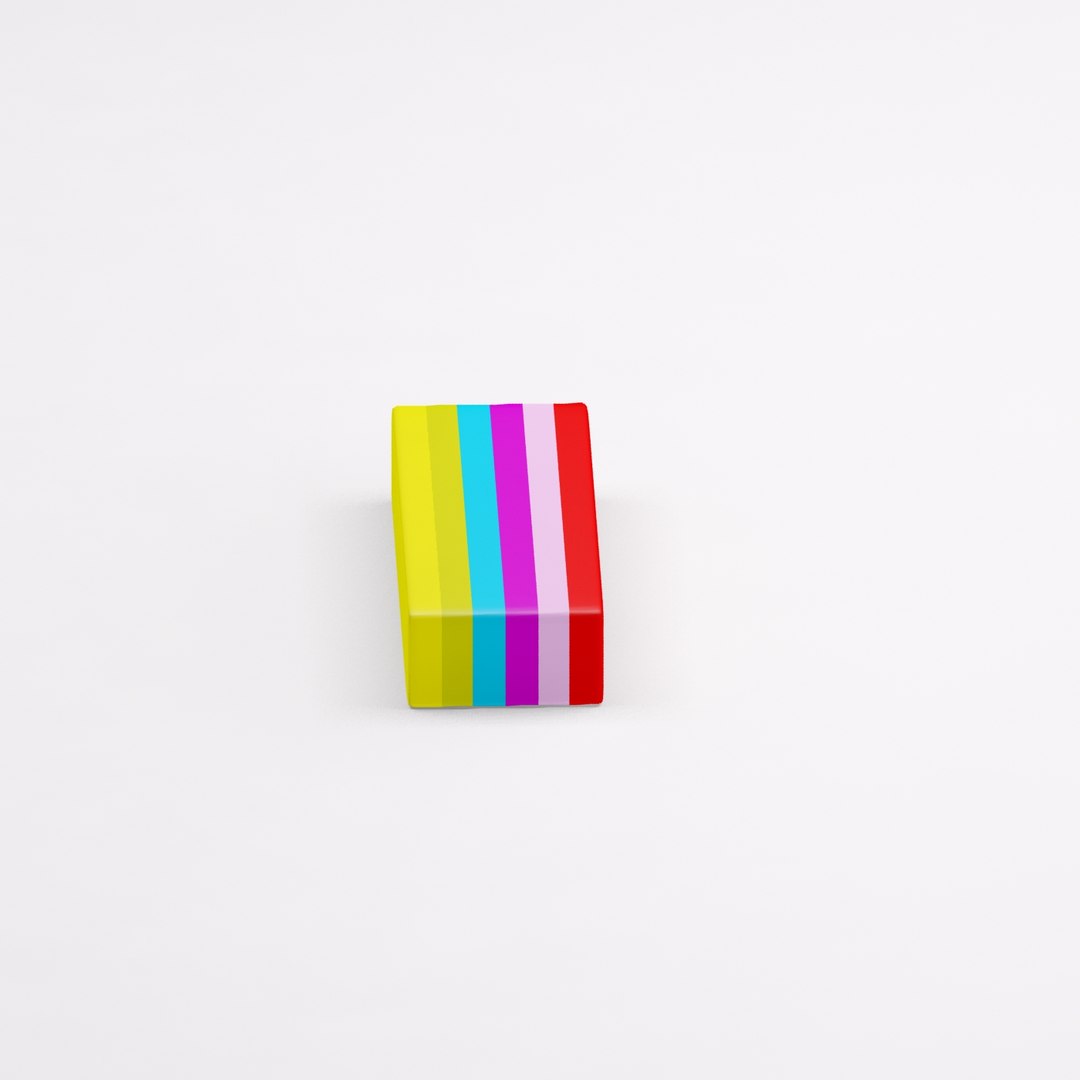 3d Rainbow Eraser