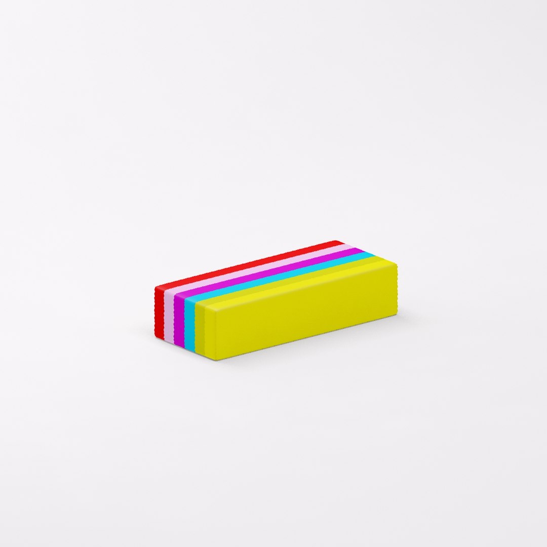 3d Rainbow Eraser