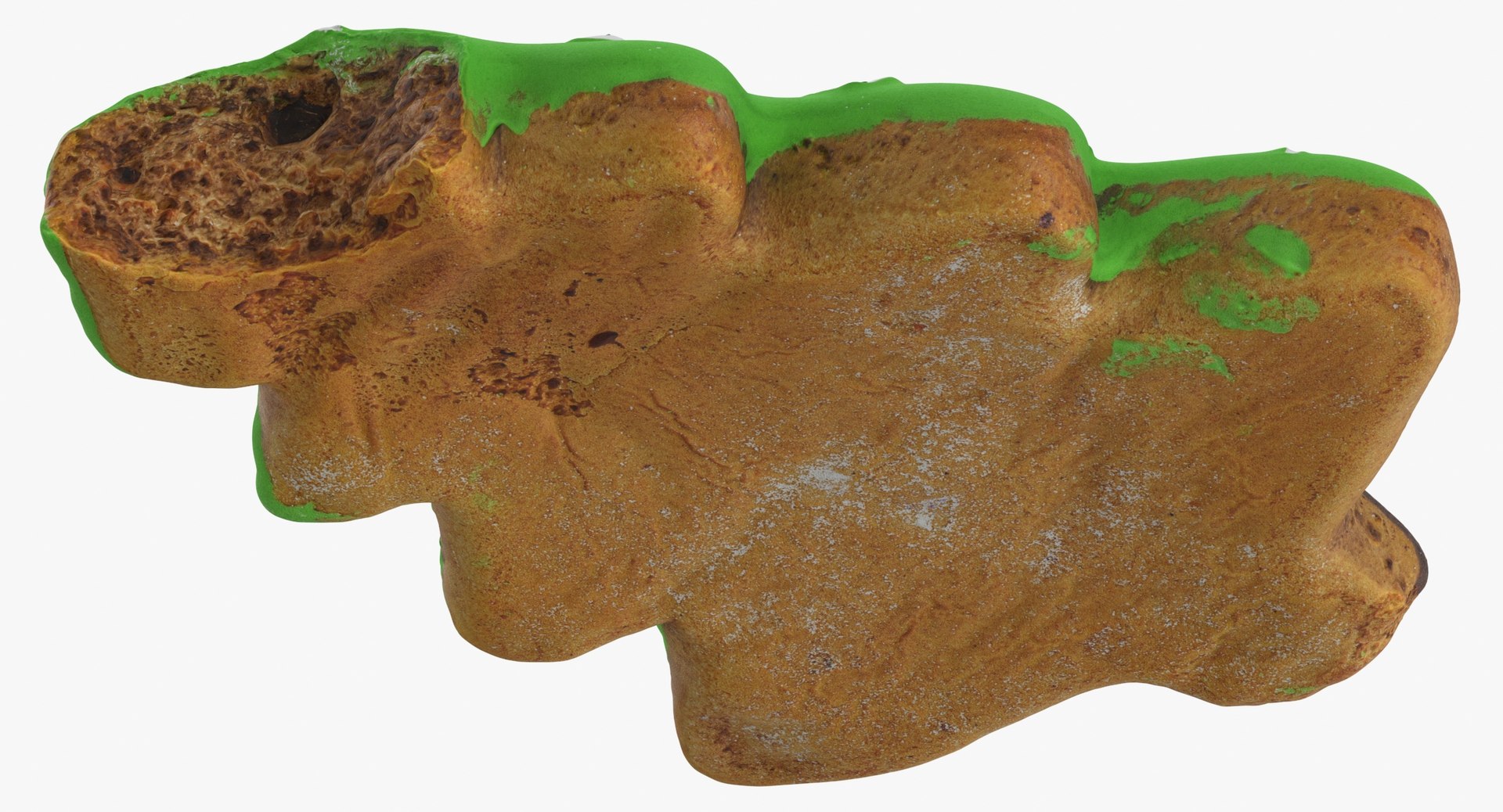 3D Christmas Tree Gingerbread Cookie 01 Bitten Model - TurboSquid 1972834