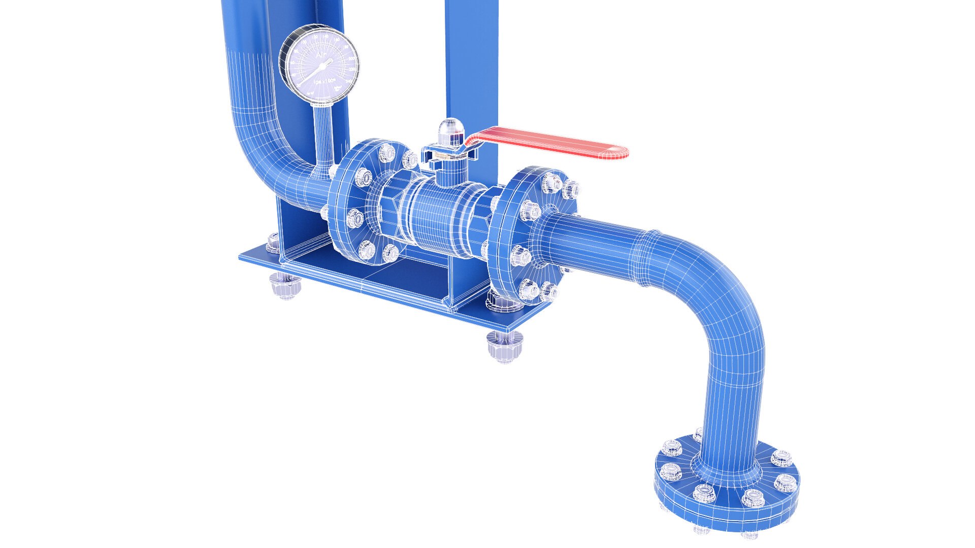 Tank pressure gas 3D model - TurboSquid 1701994