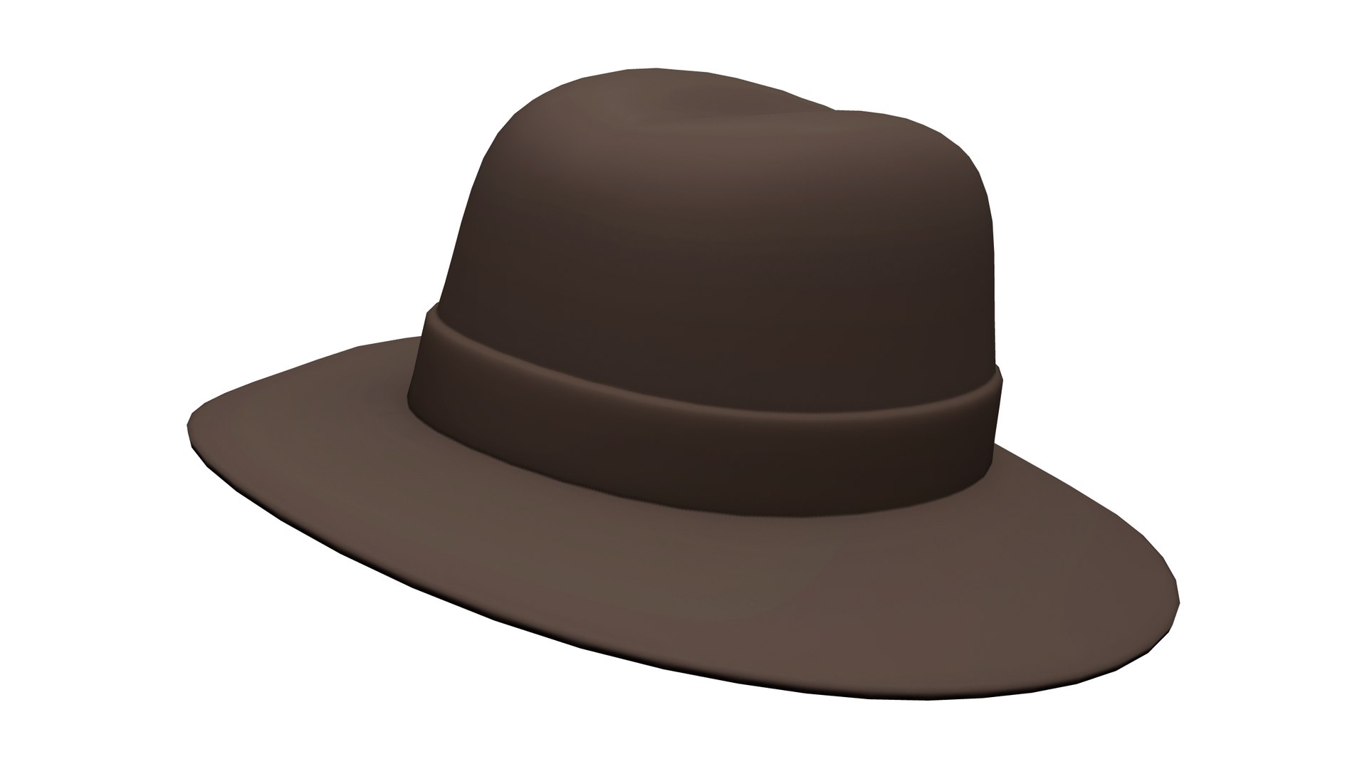 Dark Brown Fedora Hat 3D model - TurboSquid 1970453