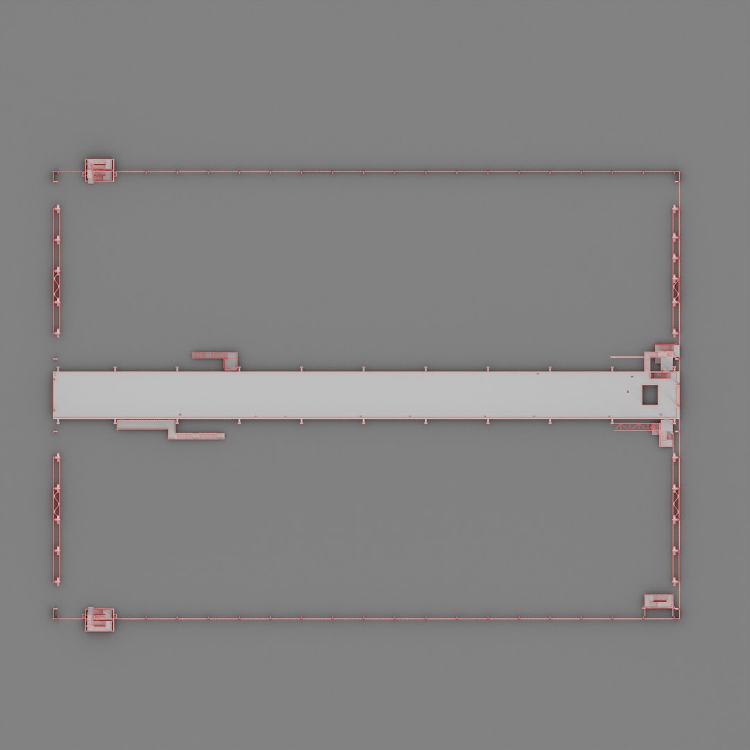3D Industrial Metal Ramp Model - TurboSquid 2244878