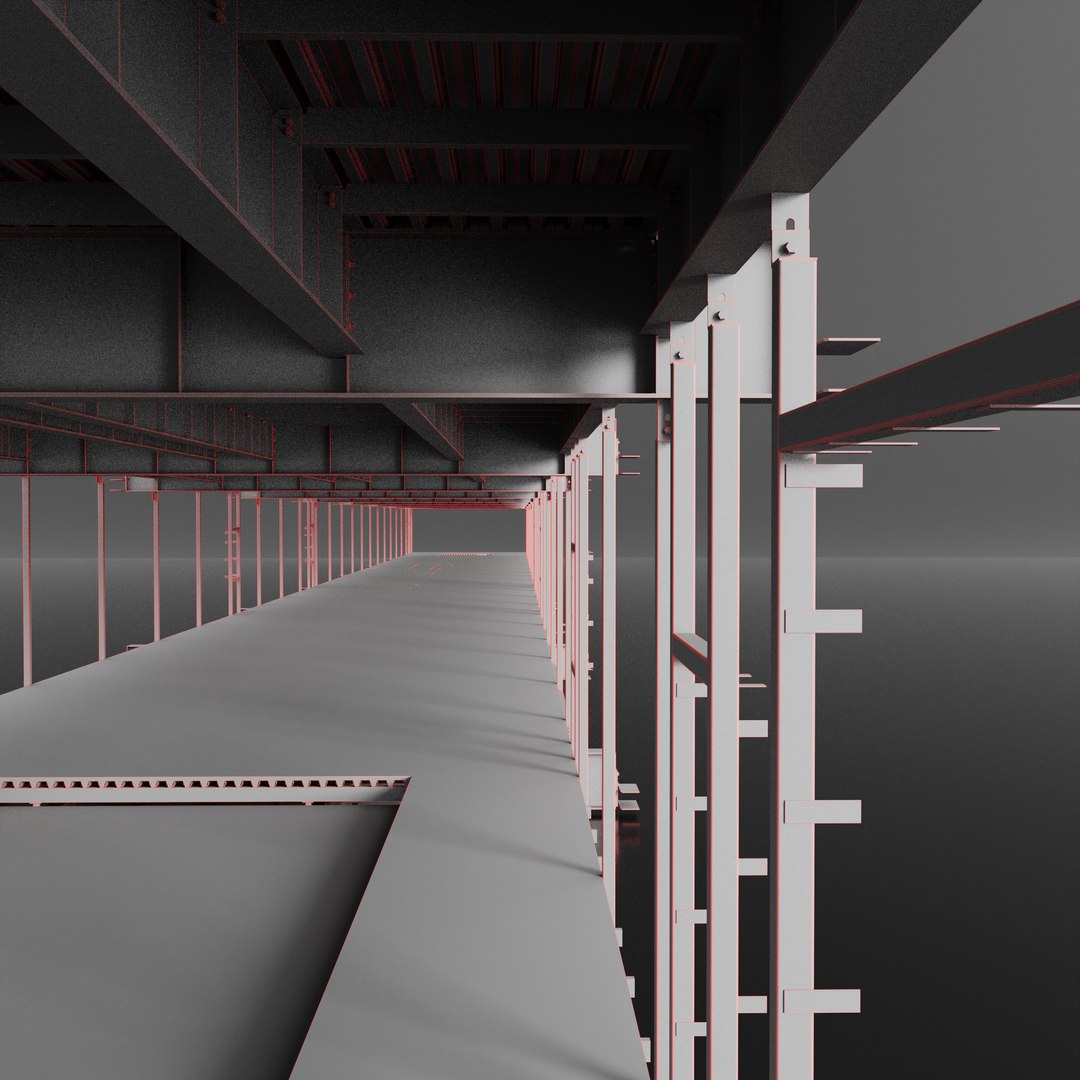 3D Industrial Metal Ramp Model - TurboSquid 2244878