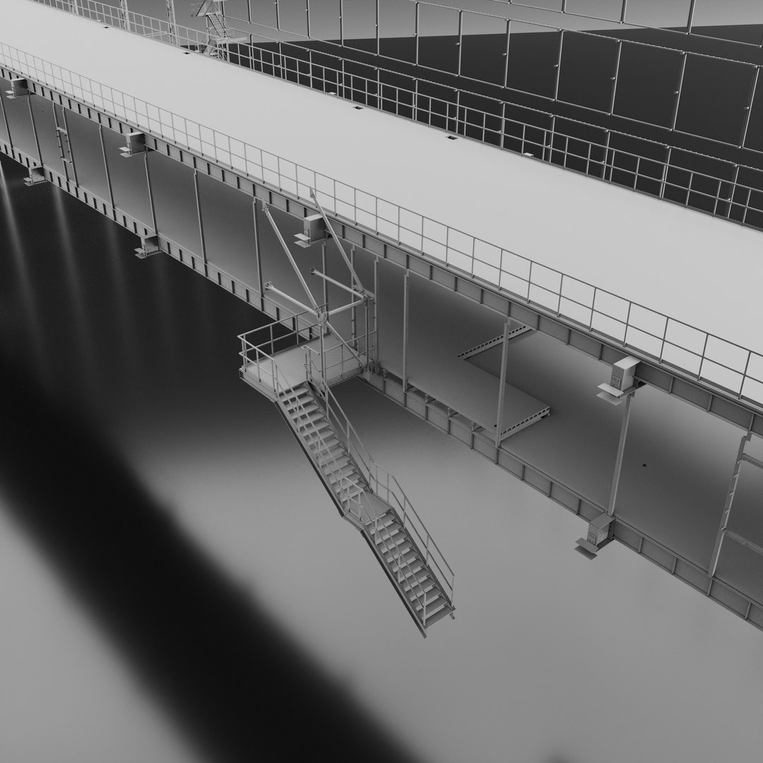3D Industrial Metal Ramp Model - TurboSquid 2244878