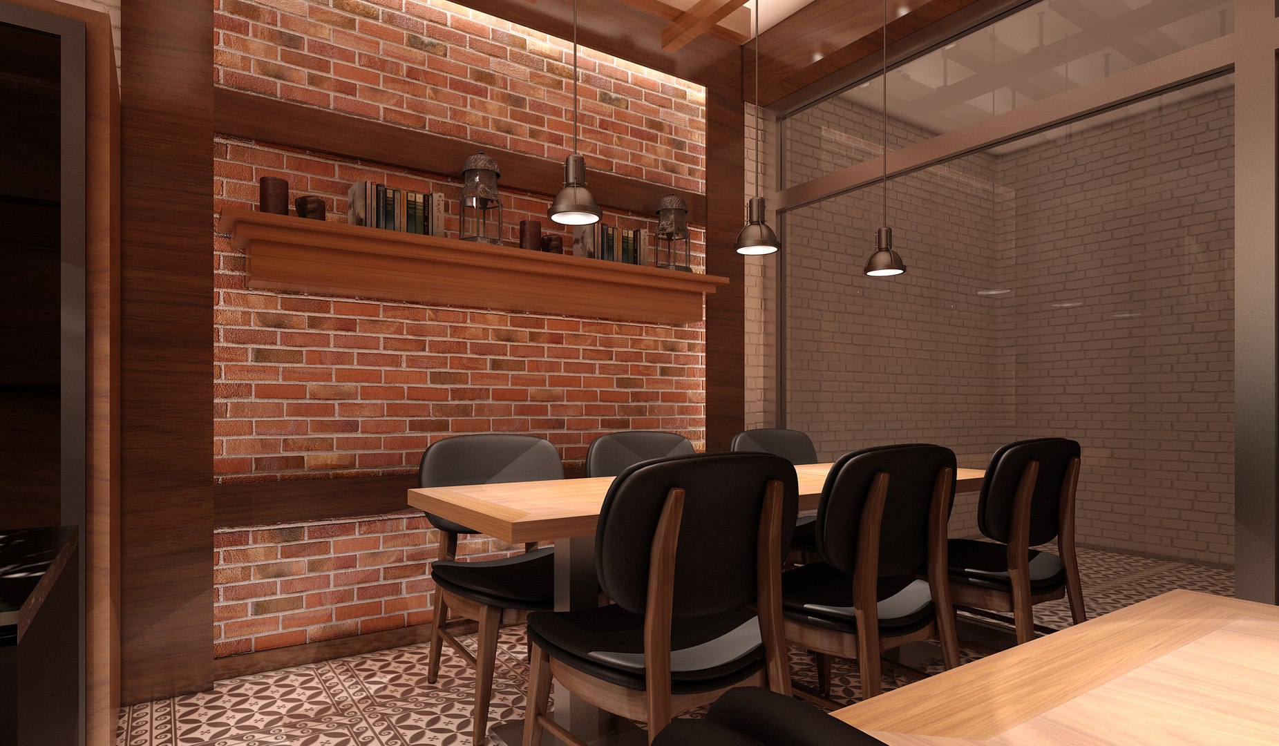 Restaurant Interior 3d Model