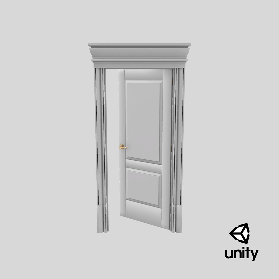 Classic-doors---door-2--ajar 3D model - TurboSquid 1237945
