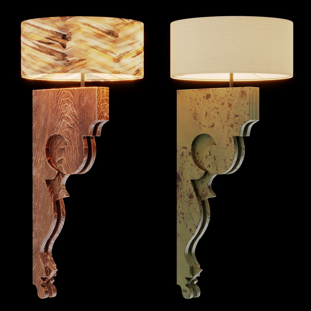3D Antique wall lamp model - TurboSquid 2037735
