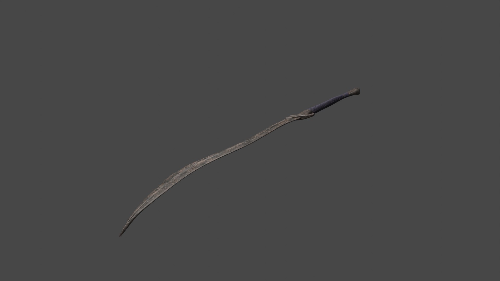 3D Curved Sword Model - TurboSquid 1970046