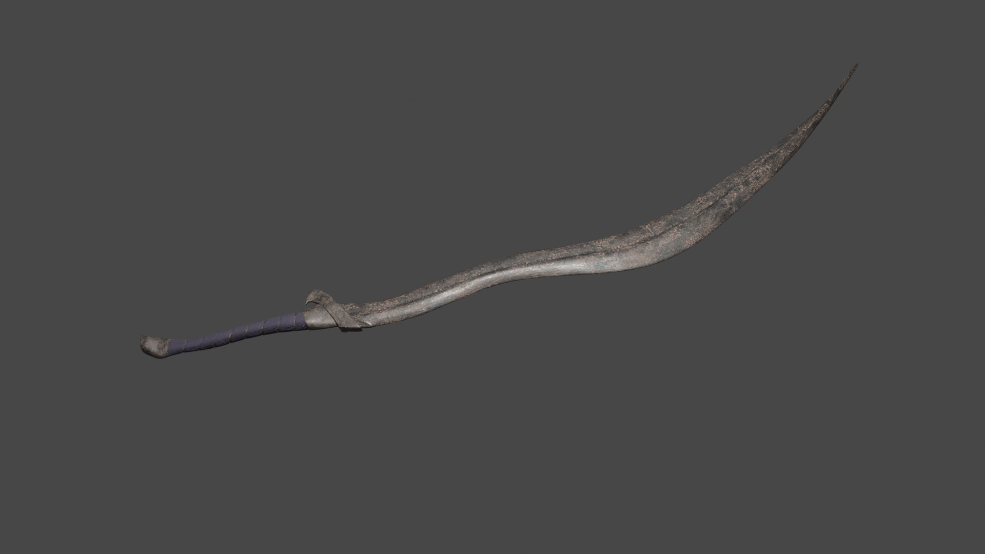 3D Curved Sword Model - TurboSquid 1970046