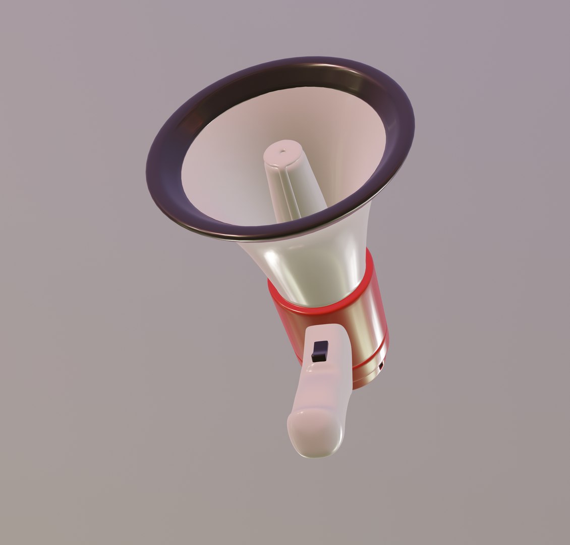 Megaphone 3D Model - TurboSquid 1479895