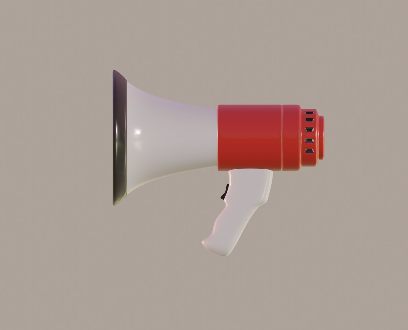 Megaphone 3D Model - TurboSquid 1479895
