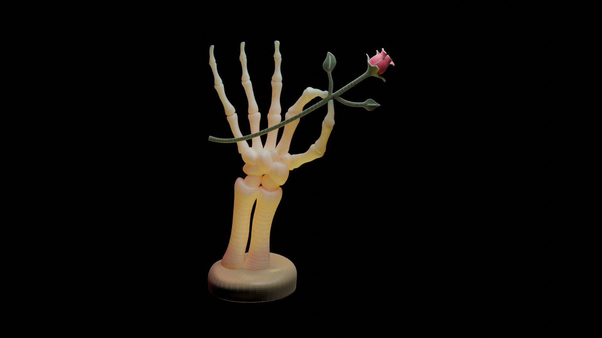 Rose In Hand 3D Model - TurboSquid 1860128