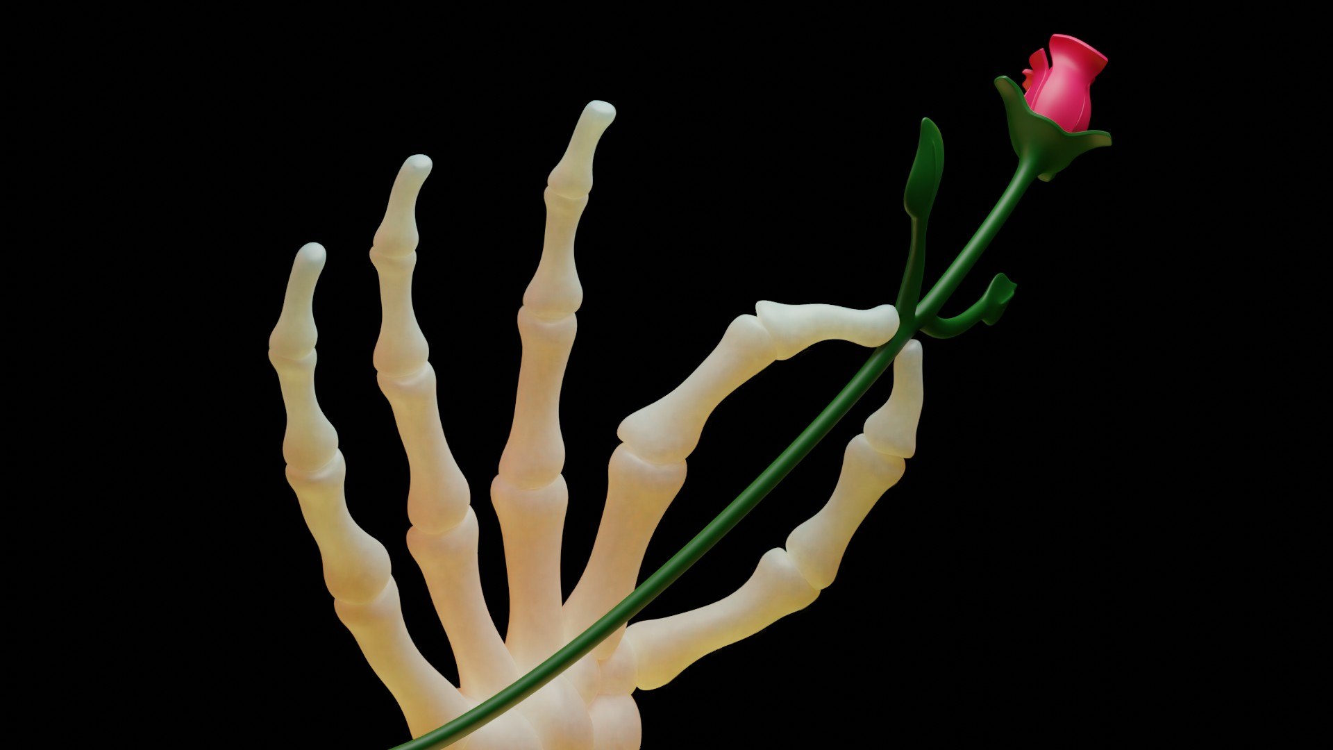 Rose In Hand 3D Model - TurboSquid 1860128