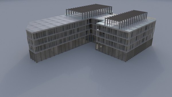 modelo 3d Edificio moderno genérico 1 - TurboSquid 2312237
