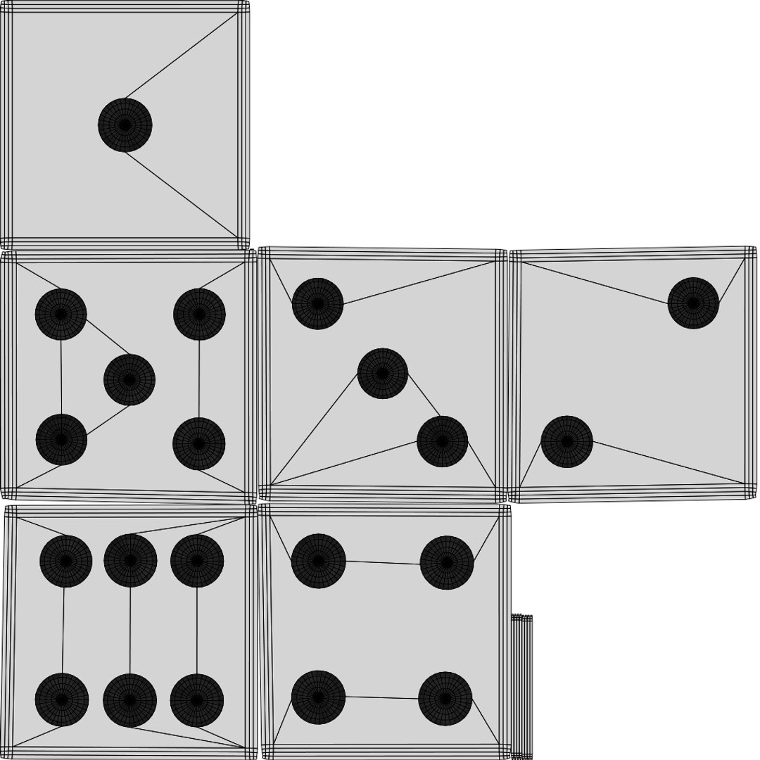 3D Model High Poly Die - Classic And Red And White - TurboSquid 1960832