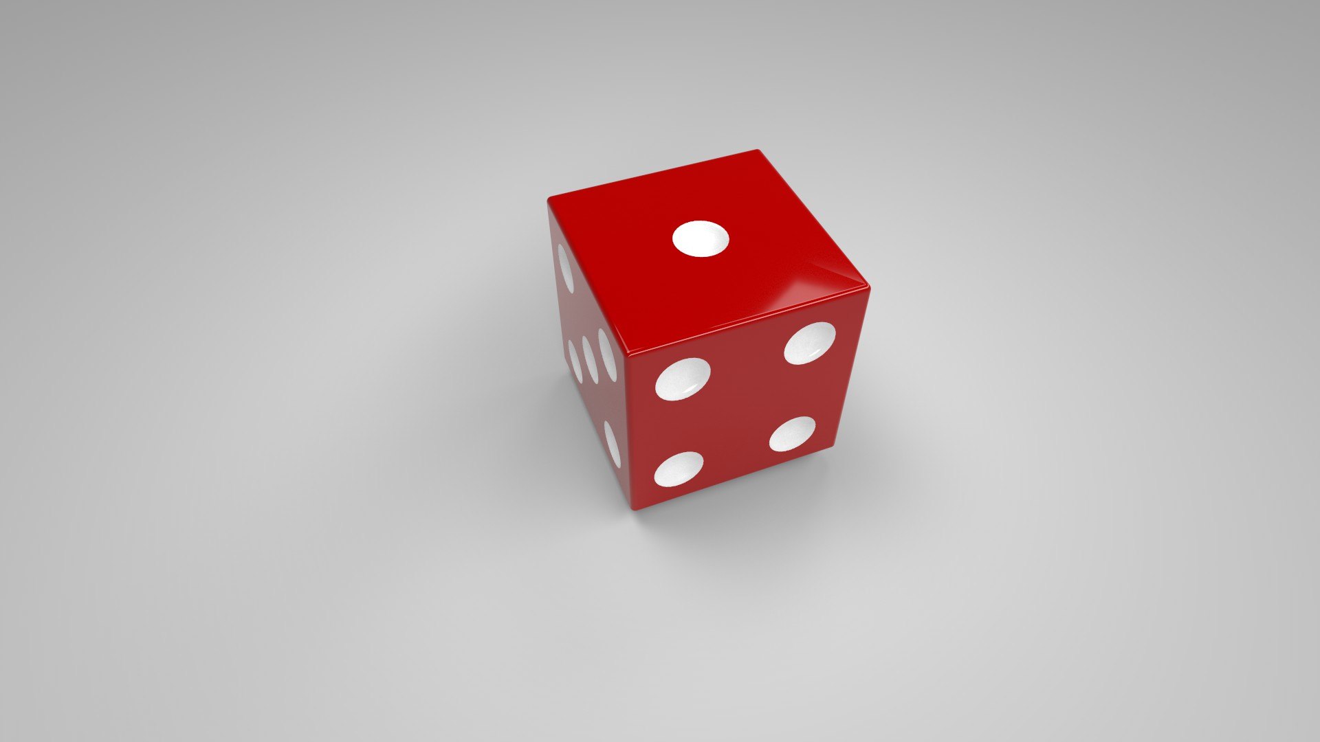 3D Model High Poly Die - Classic And Red And White - TurboSquid 1960832