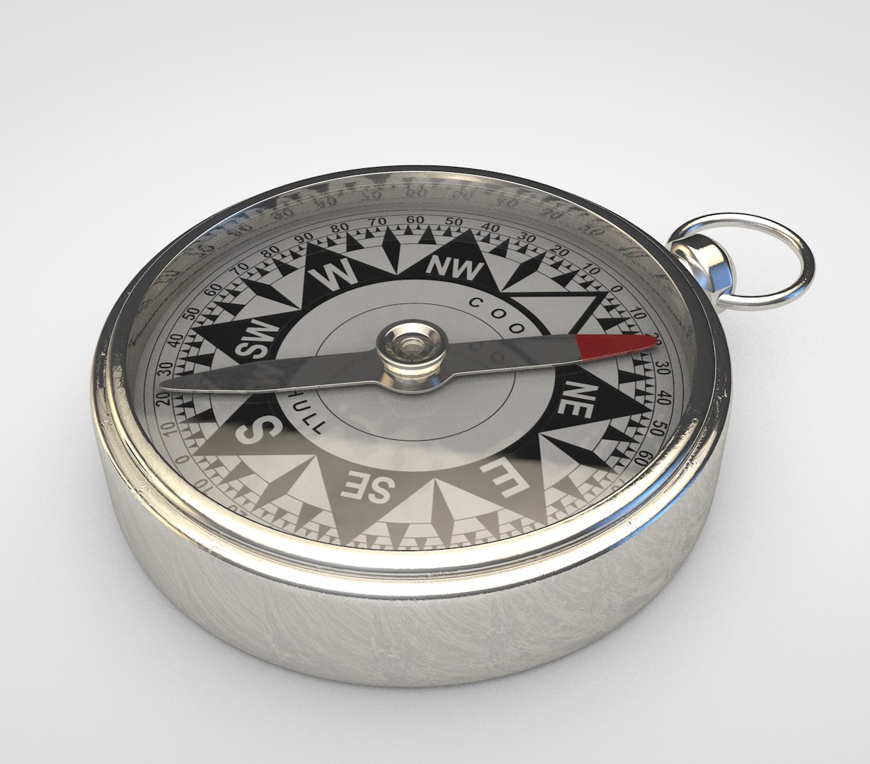 3d model compass