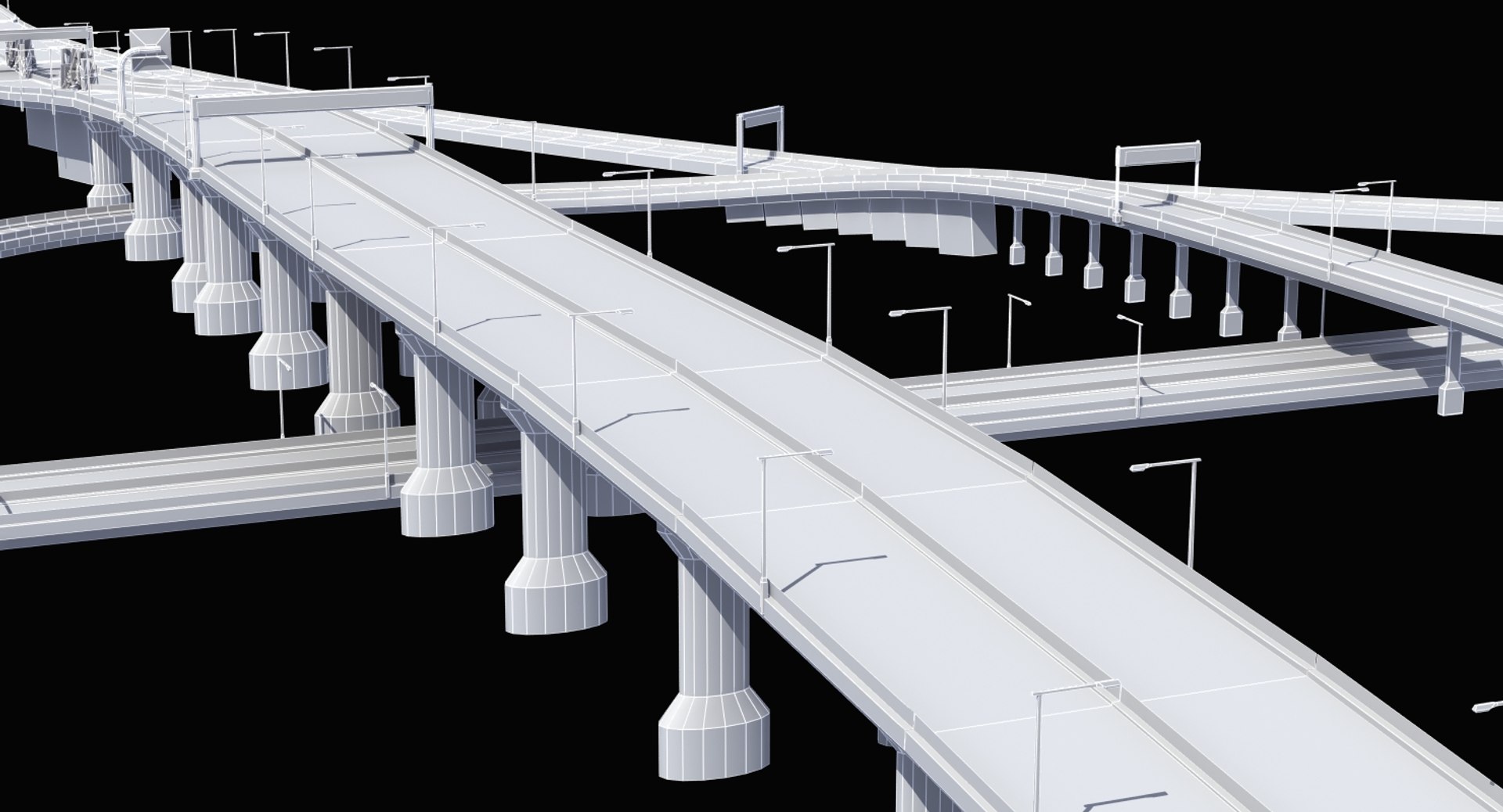 3d Model Freeway Intersection